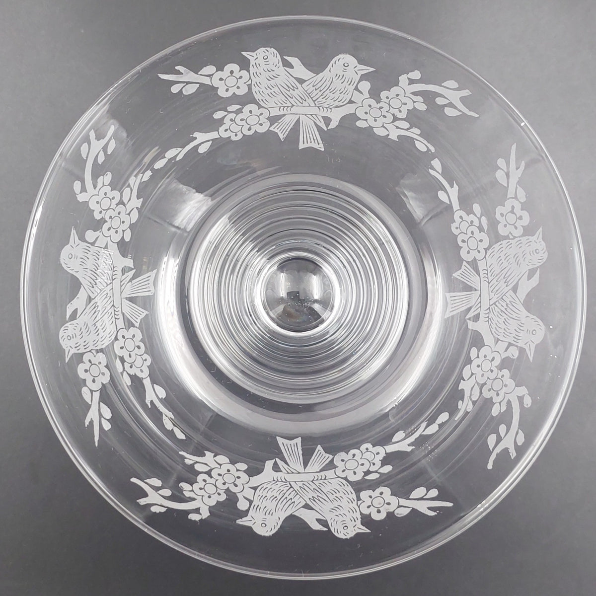 Stuart Crystal - Two Birds on Branches - Tall Compote – My Butlers Pantry