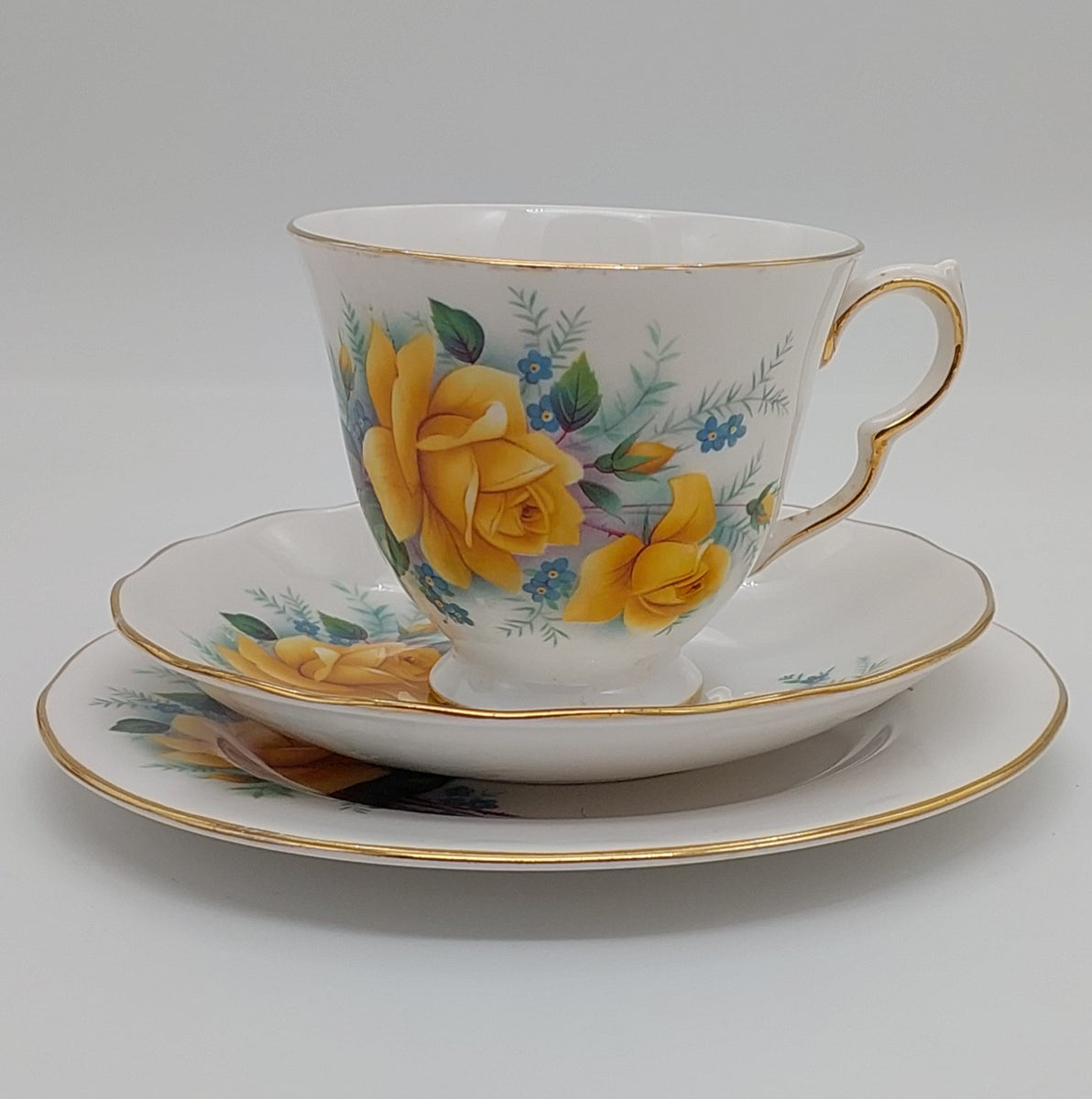 Queen Anne - Yellow Roses, 8518 - 21-piece Tea Set – My Butlers Pantry