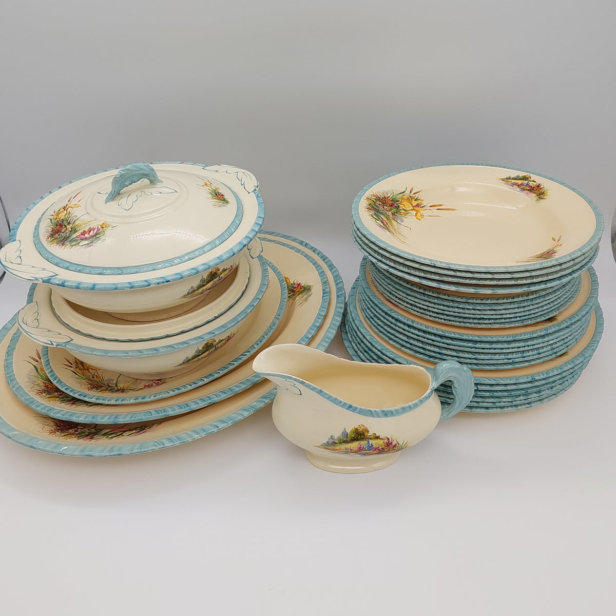 New Hall - 1227A Water Lily and Iris - Dinner Set and Serving Ware – My ...