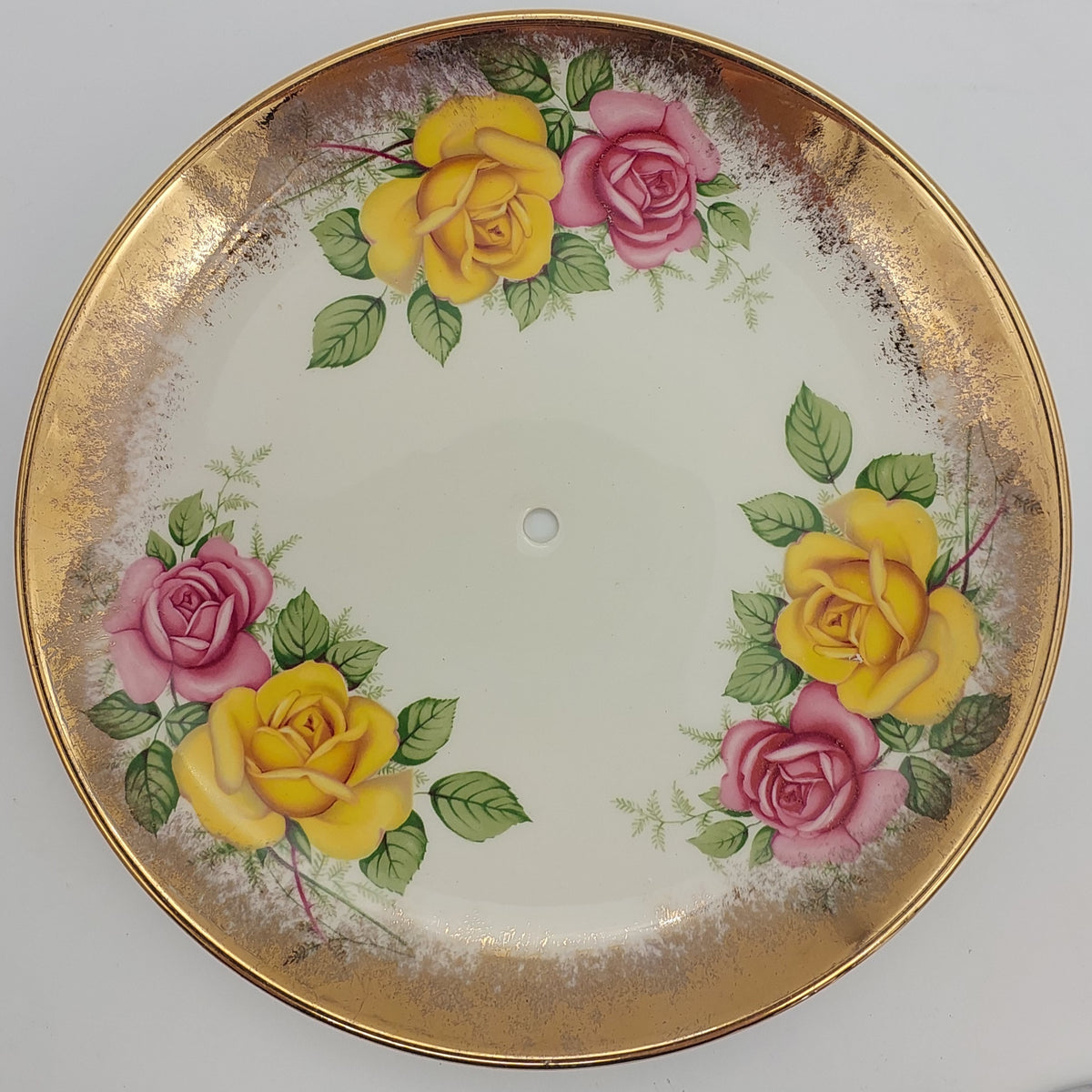 Weatherby Falcon Ware - Yellow and Pink Roses - Footed Plate – My ...